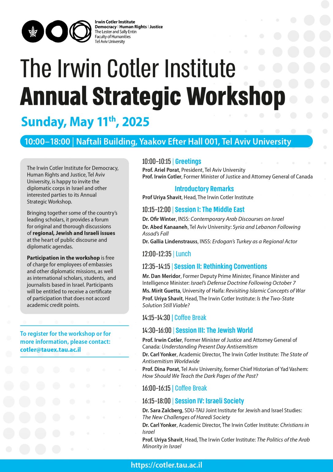 The Irwin Cotler Institute Annual Strategic Workshop – The Irwin Cotler ...